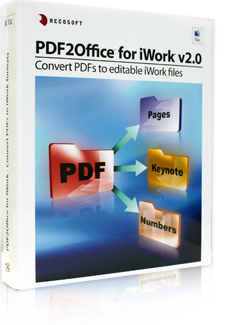 PDF to iWork, PDF to Pages, PDF to Keynote, PDF to Numbers