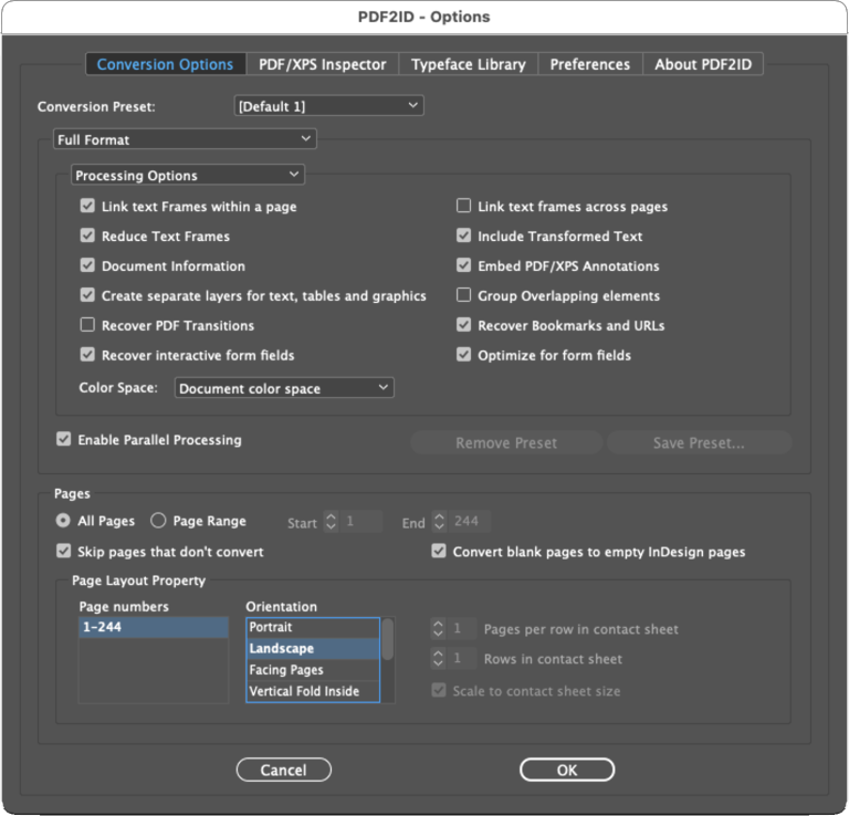 PDF2ID 2024 | 1-click Convert PDF to InDesign, PDF to InDesign converter