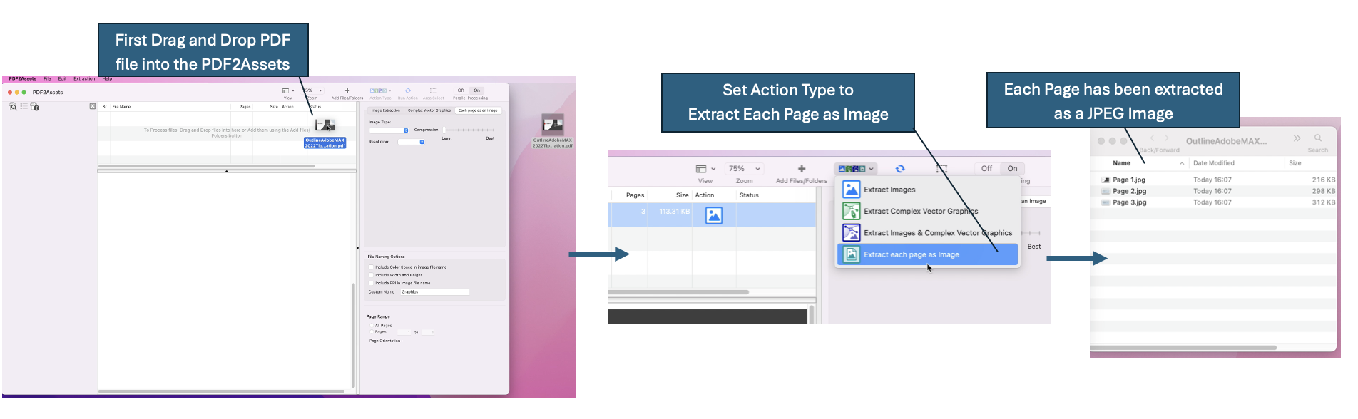 Converting PDF containing Outlined Text to InDesign - 3 steps