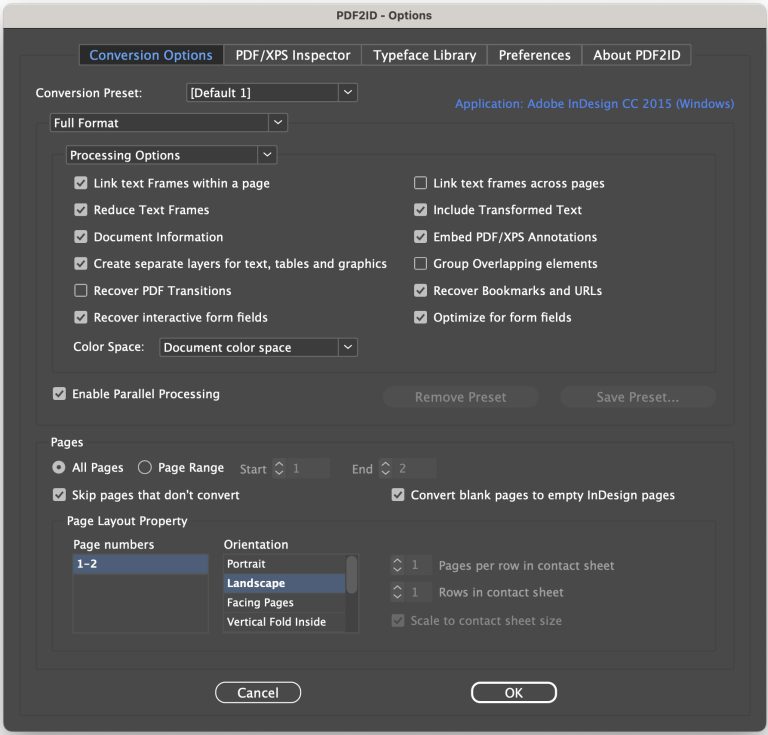 PDF2ID 2025 | 1-click Convert PDF to InDesign, PDF to InDesign converter