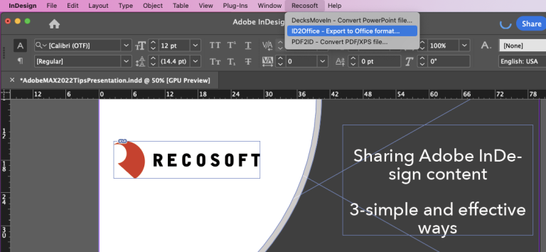 1-click InDesign to Google Slides
